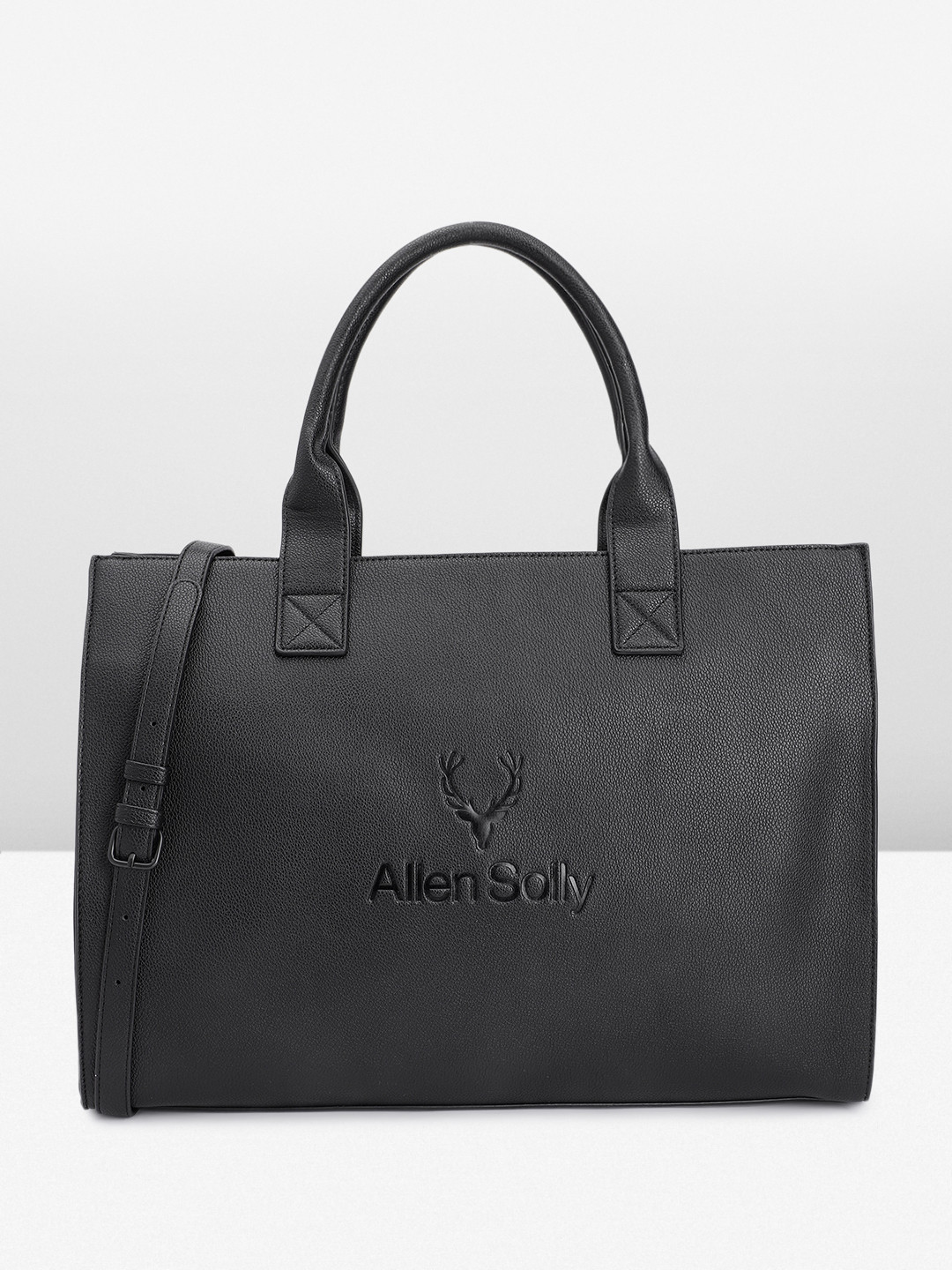Buy Allen Solly Brand Logo Design Structured Shoulder Bag With Laptop ...