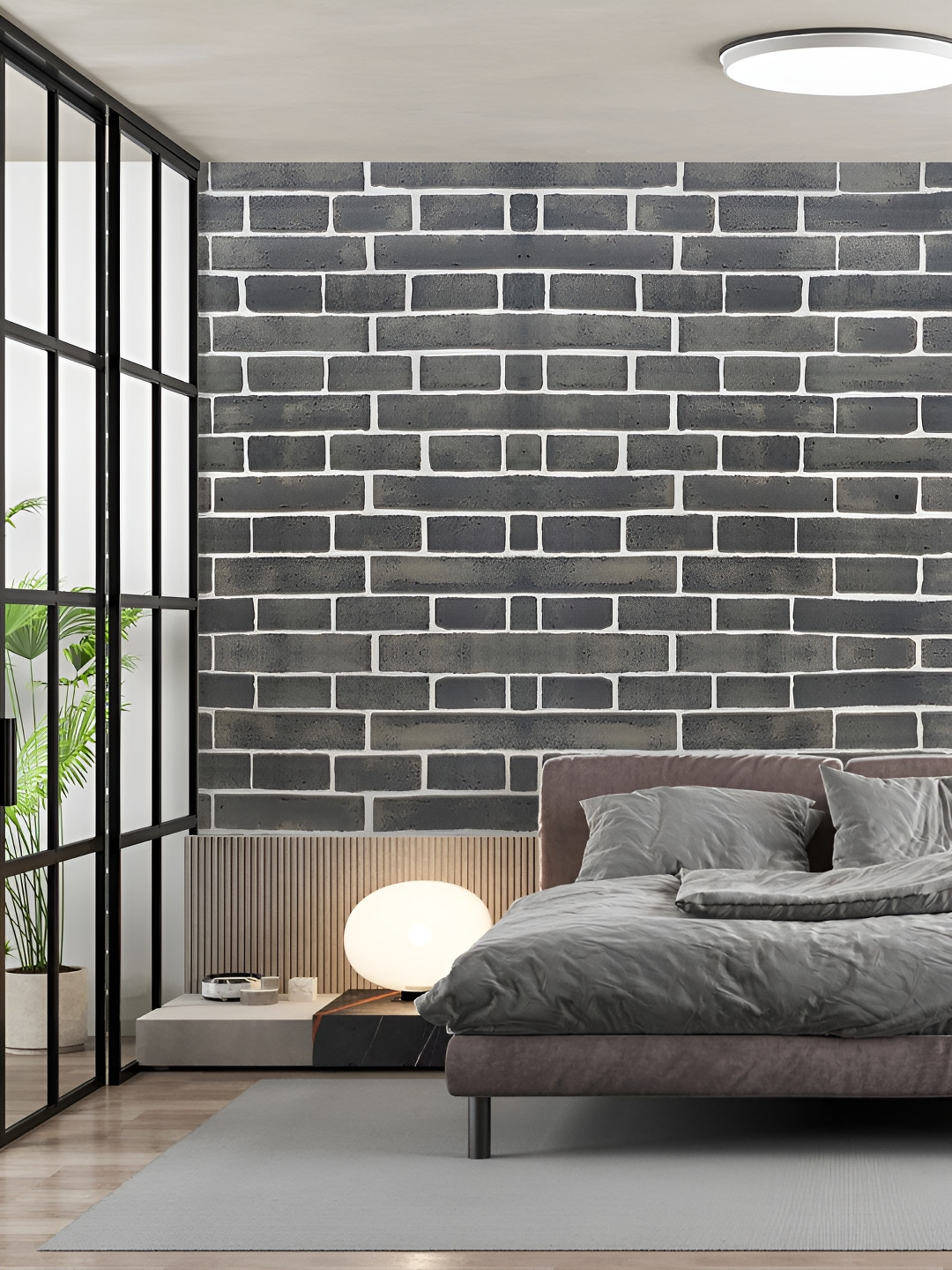 Buy Asian Royal Grey Geometric Self Adhesive Heat Resistant Waterproof ...