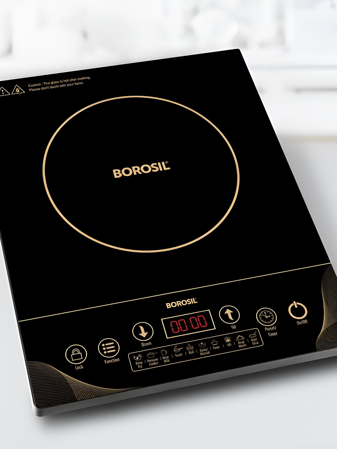 Buy BOROSIL Smartkook Black Electric Induction Cooktop Flame Free ...