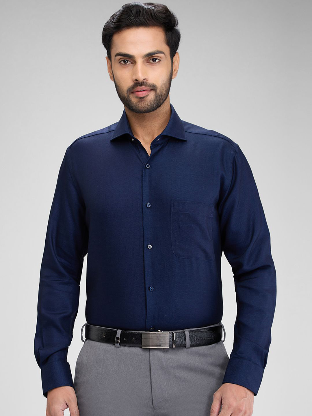 Buy Raymond Self Design Shirt Collar Shirt - Shirts for Men 29916861 ...