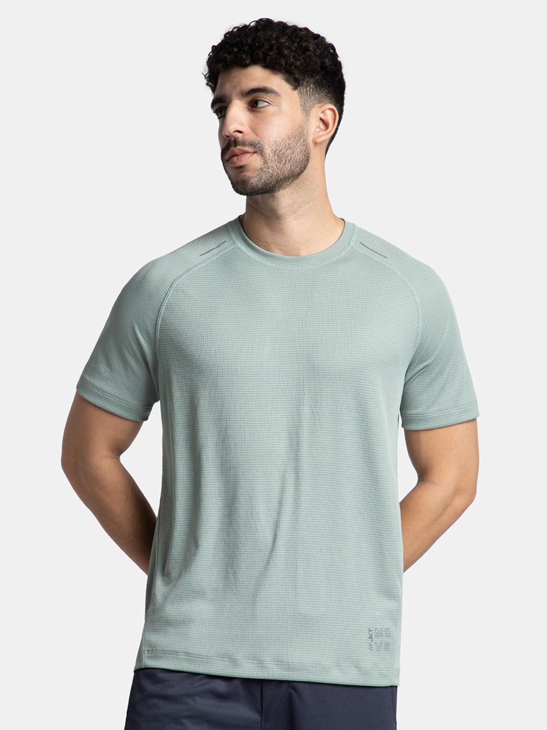 Buy Jockey Lightweight Microfiber Solid T Shirt With Breathable Mesh ...
