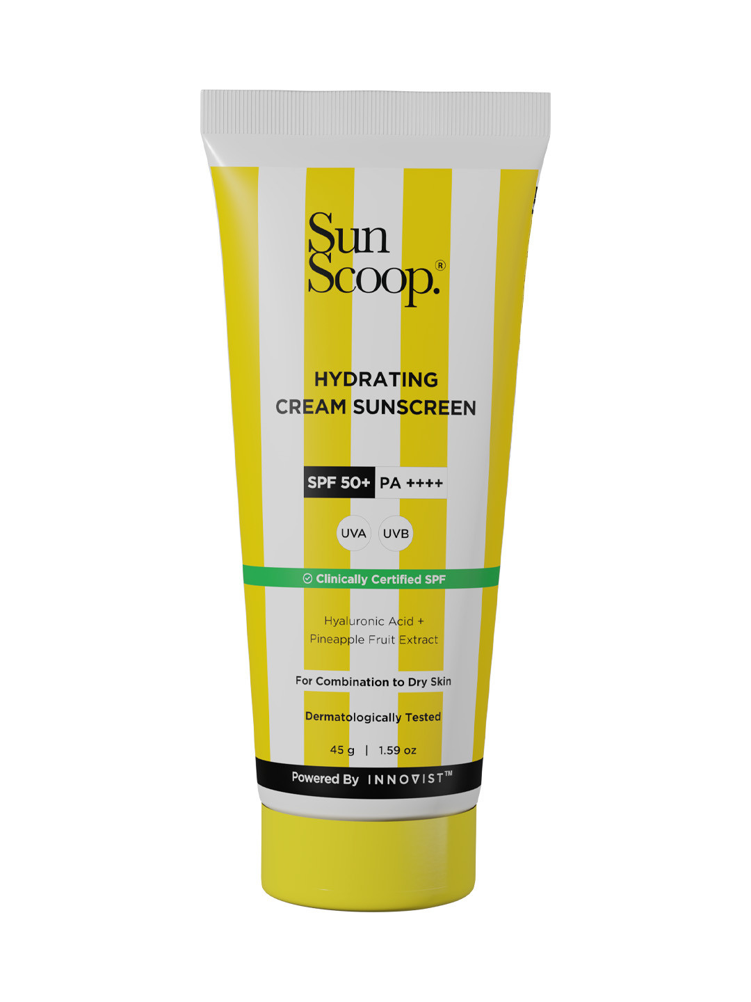 Buy SunScoop Hydrating Cream Sunscreen SPF 50+ PA++++ 45g - Face ...