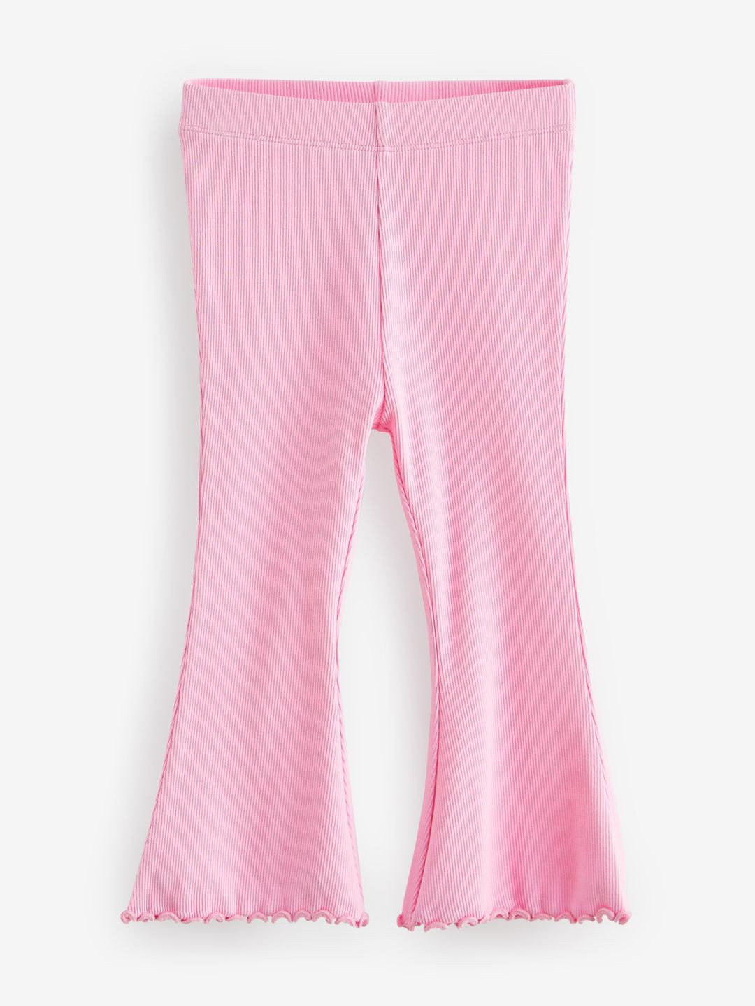 Buy NEXT Infant Girls Self Striped Ribbed Bootleg Trousers - Trousers ...