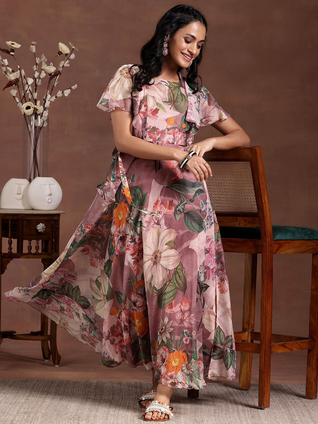Buy Libas Floral Print Chiffon Maxi Dress - Dresses for Women 29918176 ...