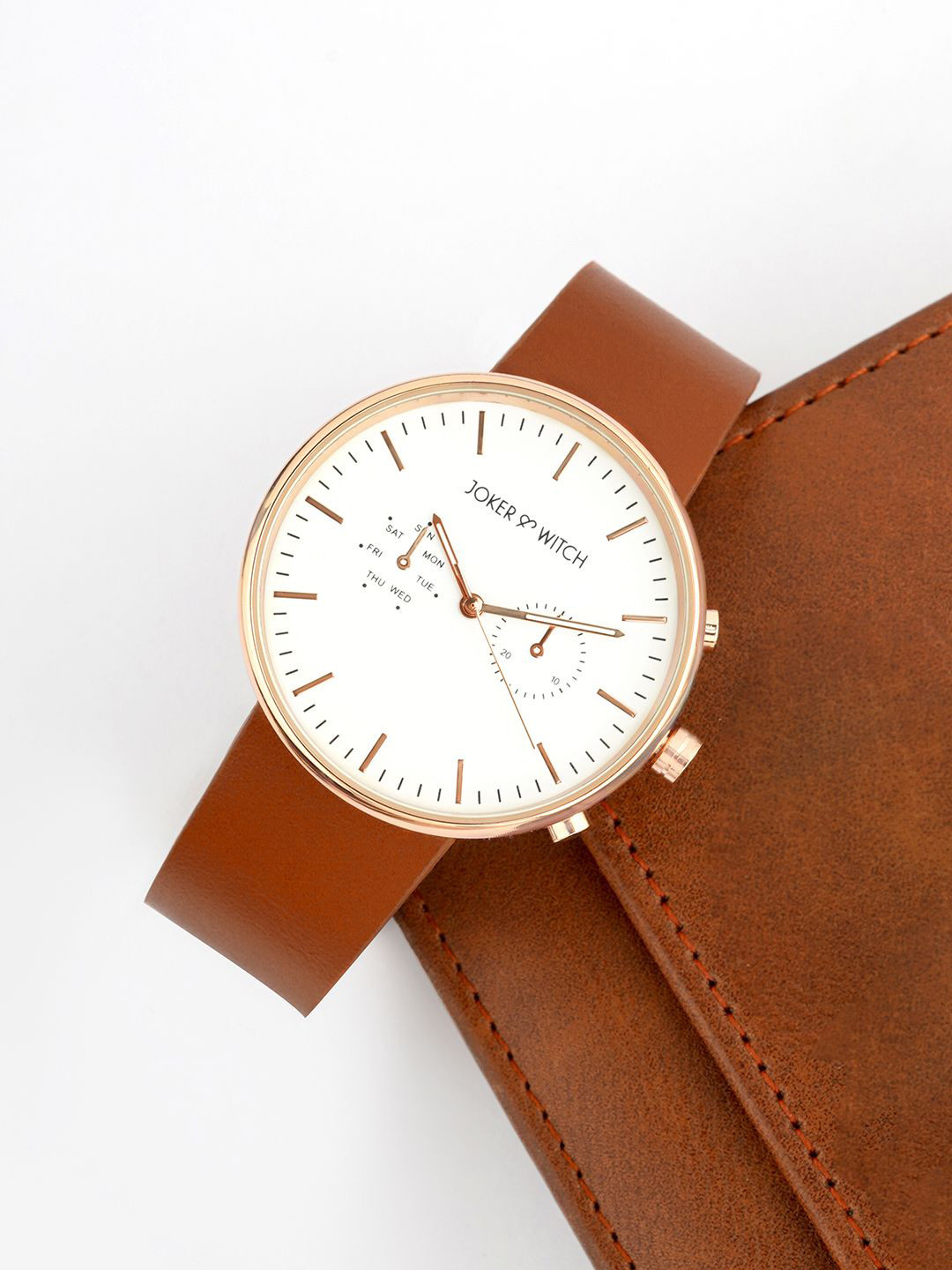 Buy JOKER & WITCH Miami Men Patterned Dial & Leather Straps Analogue ...