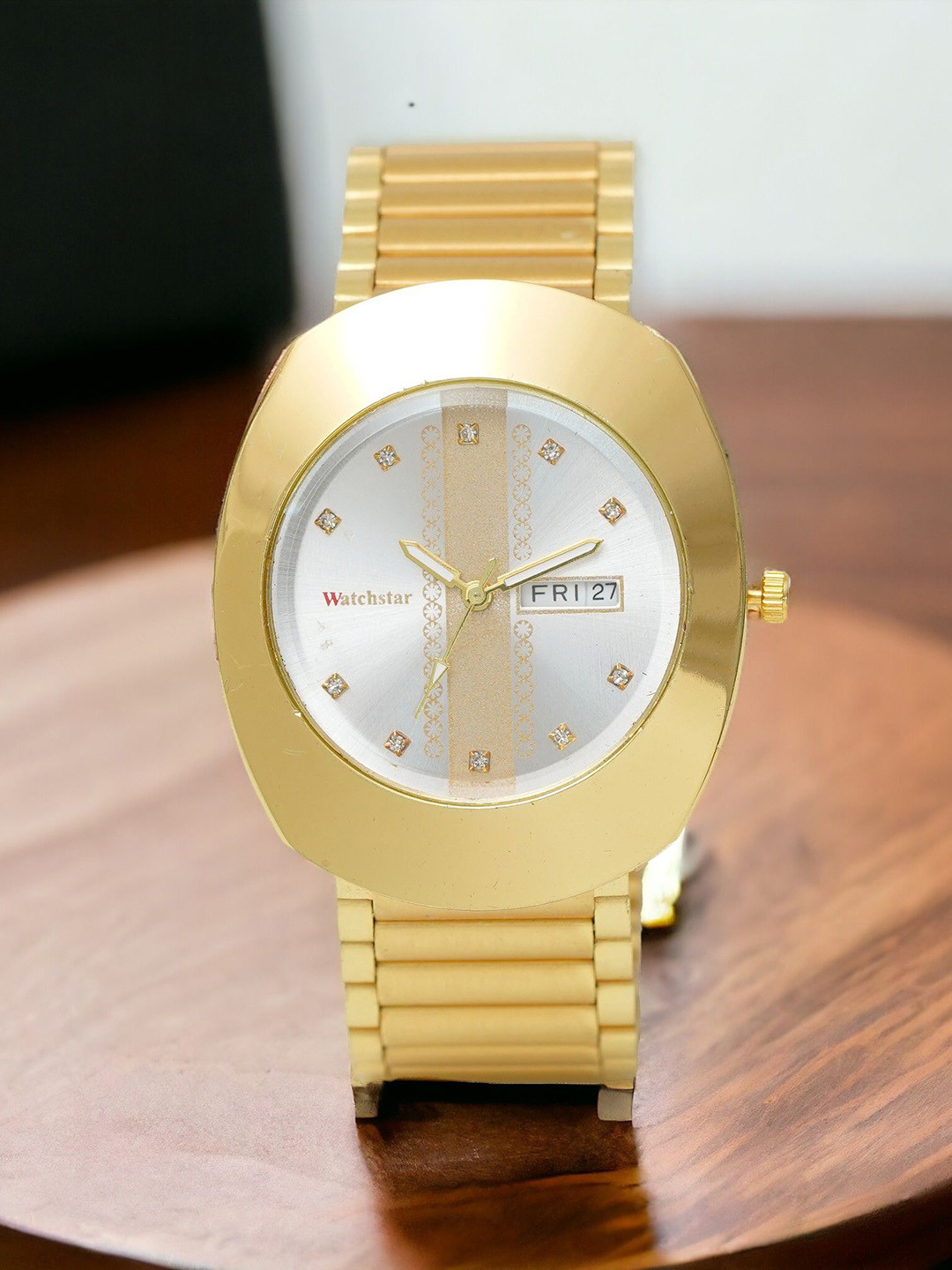 Buy WATCHSTAR Men Patterned Dial & Stainless Steel Bracelet Style ...