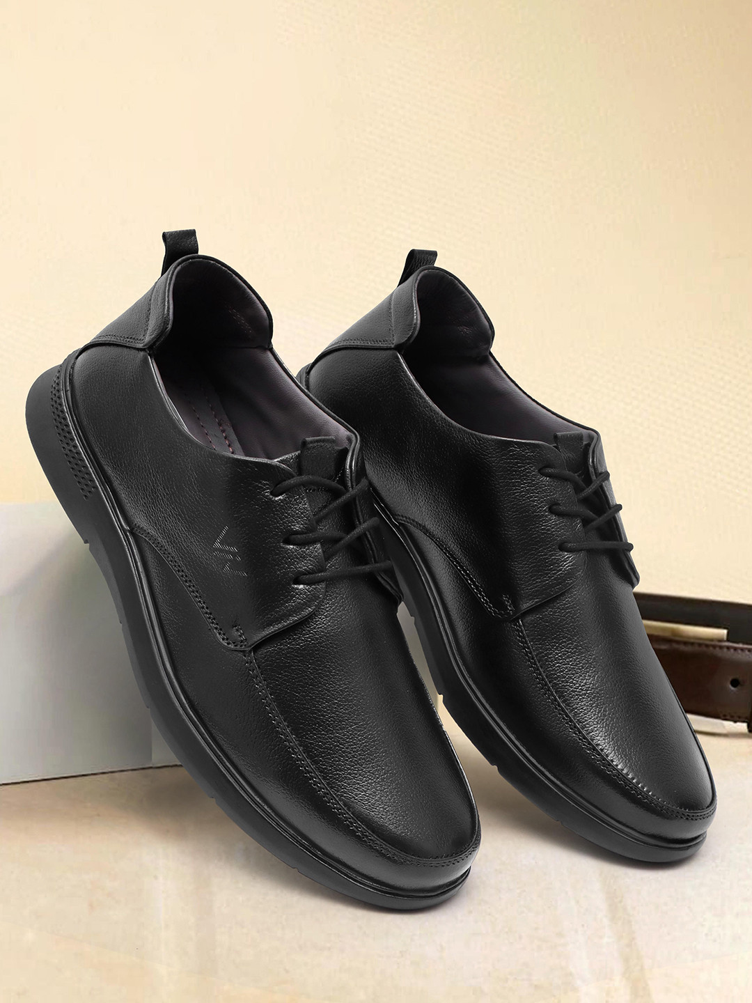 Buy VIV Men Round Toe Leather Formal Derbys - Formal Shoes for Men ...