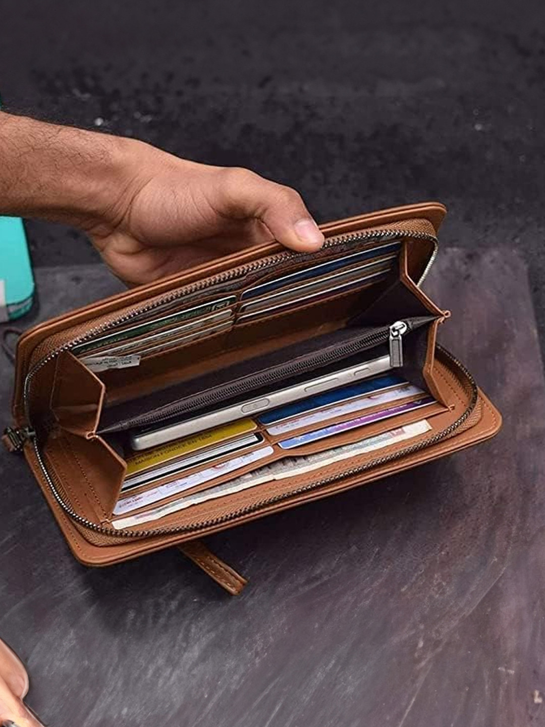 Buy INKMILAN Unisex Zip Around Wallet - Wallets for Unisex 29928953 ...