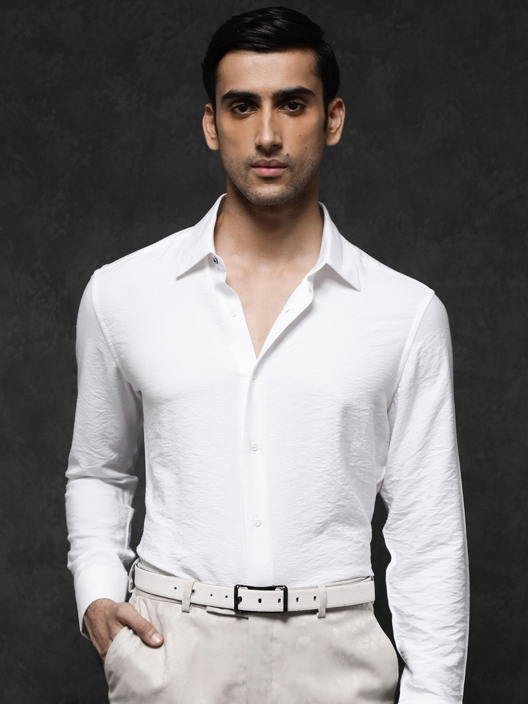 Buy RARE RABBIT Men Esty Regular Fit Spread Collar Shirt - Shirts for ...