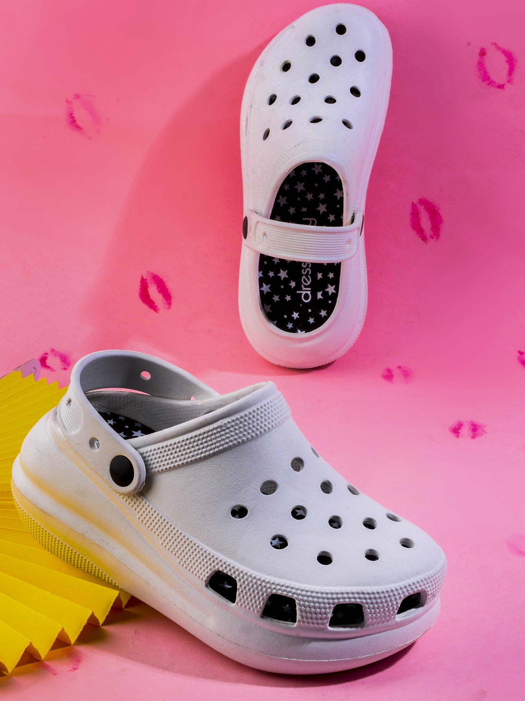 Buy DressBerry Women White Rubber Clogs - Flip Flops for Women 29936764 ...