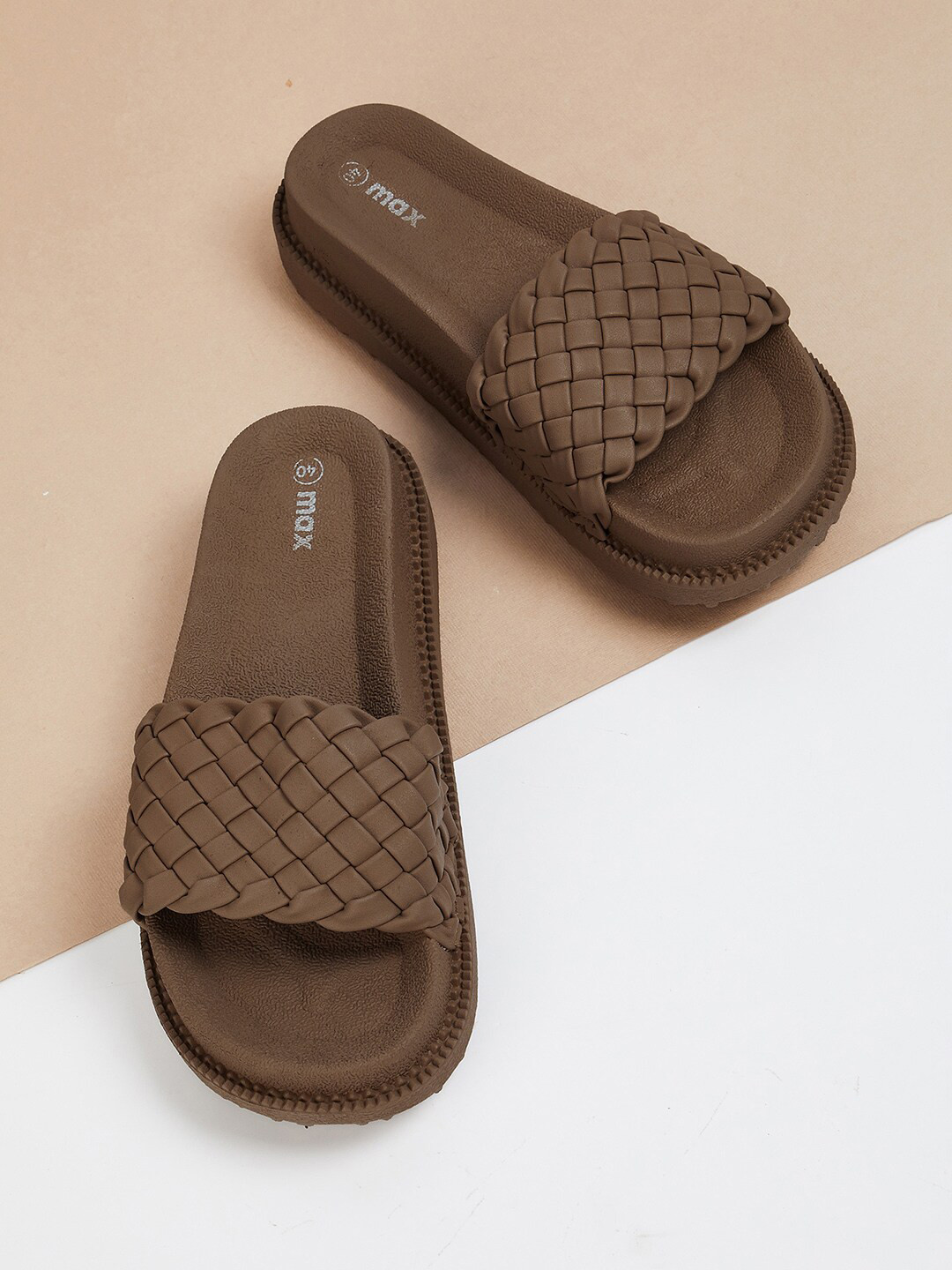 Buy Max Women Self Design Thong Flip Flops - Flip Flops for Women ...