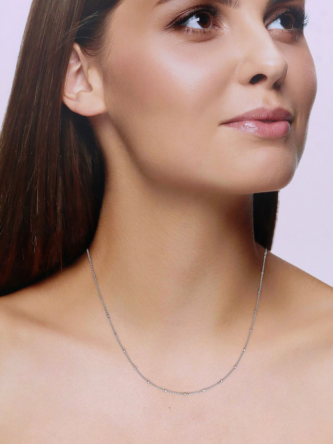 Buy KAI JEWEL Rhodium Plated 925 Sterling Silver Chain - Necklace And ...