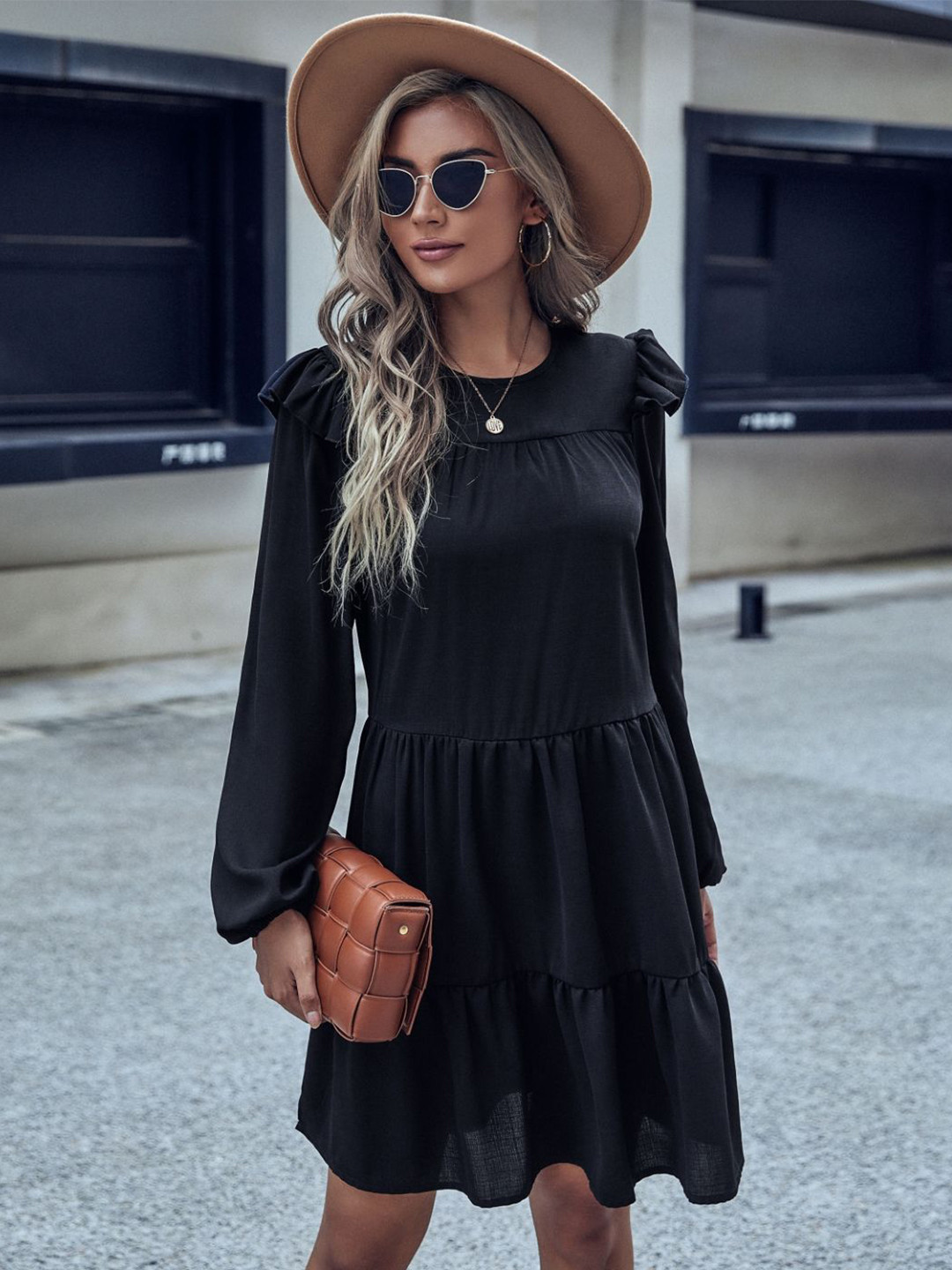 Buy StyleCast Round Neck Polyester A Line Dress - Dresses for Women ...