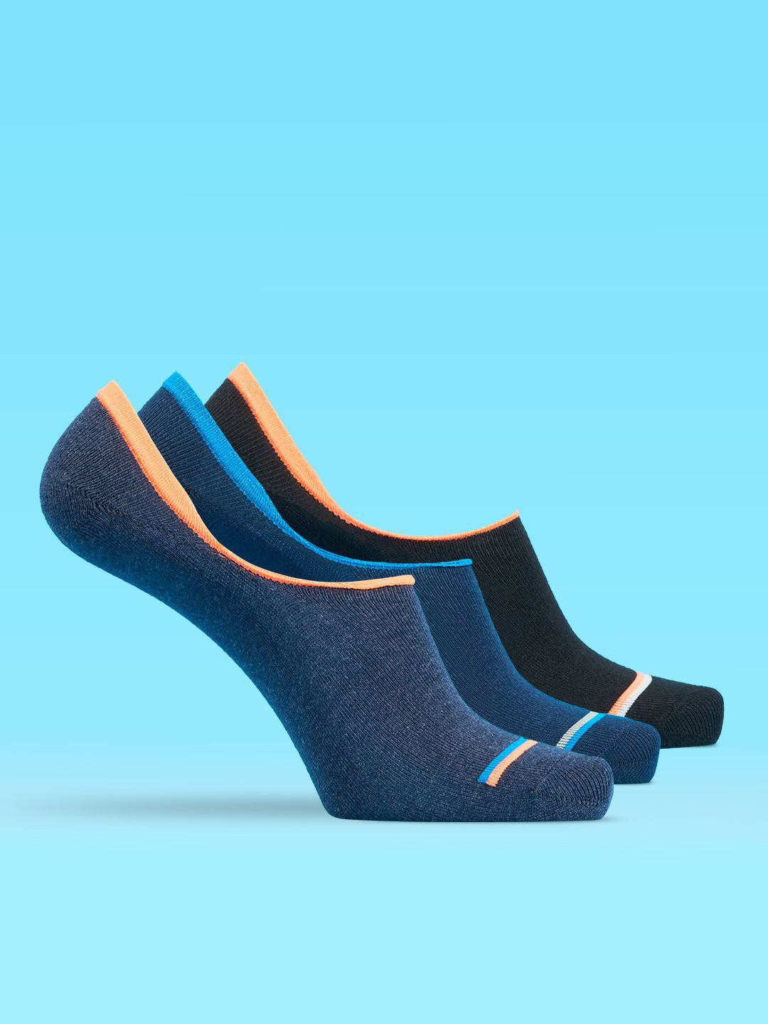 Buy LUX MOZZE Men Pack Of 3 Assorted Shoe Liners Socks - Socks for Men ...