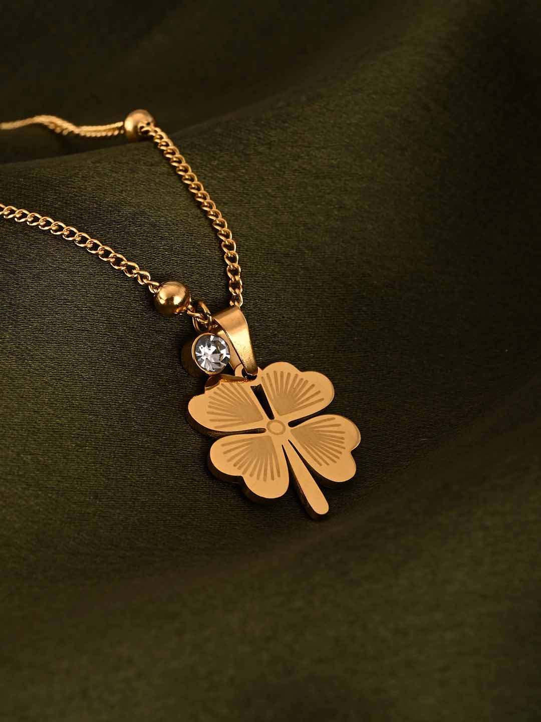 Buy PALMONAS 18K Gold Plated Stainless Steel Chain - Necklace And ...