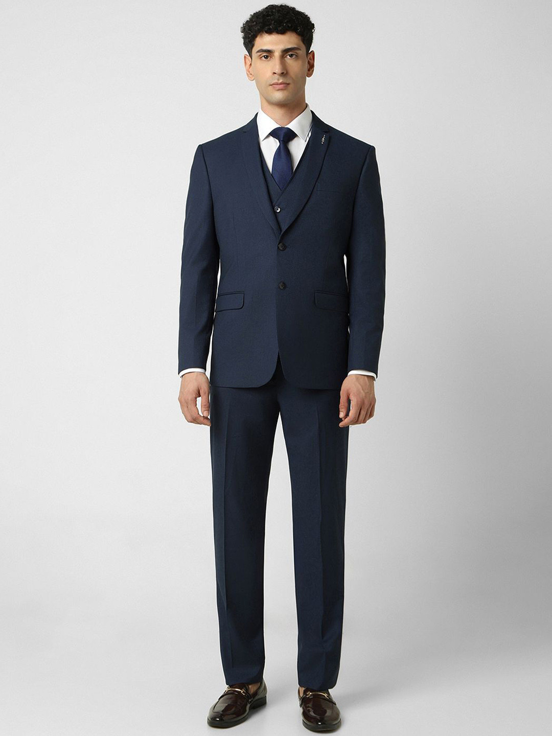 Buy Van Heusen Double Vent Single Breasted 3 Piece Formal Suit - Suits ...