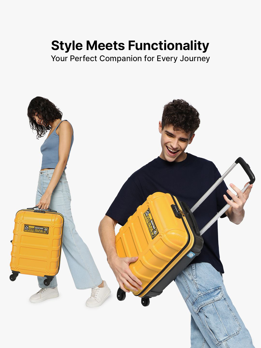 Buy Uppercase Cargo Hard Sided Cabin Trolley Suitcase - Trolley Bag for ...