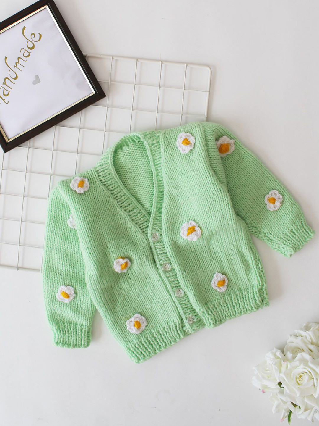 Buy Woonie Girls Floral Cardigan - Sweaters for Girls 29947846 | Myntra