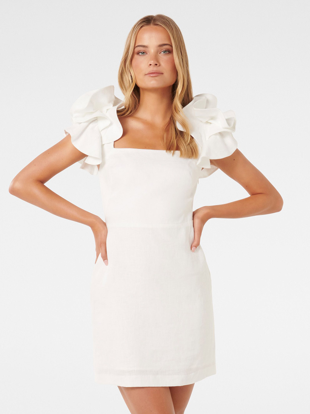 Buy Forever New Linen Sheath Mini Dress - Dresses for Women 29947927 ...