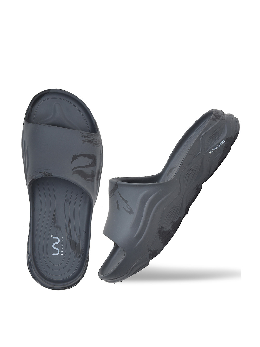 Buy Doubleu Men Embellished EVA Sliders - Flip Flops for Men 29948691 ...