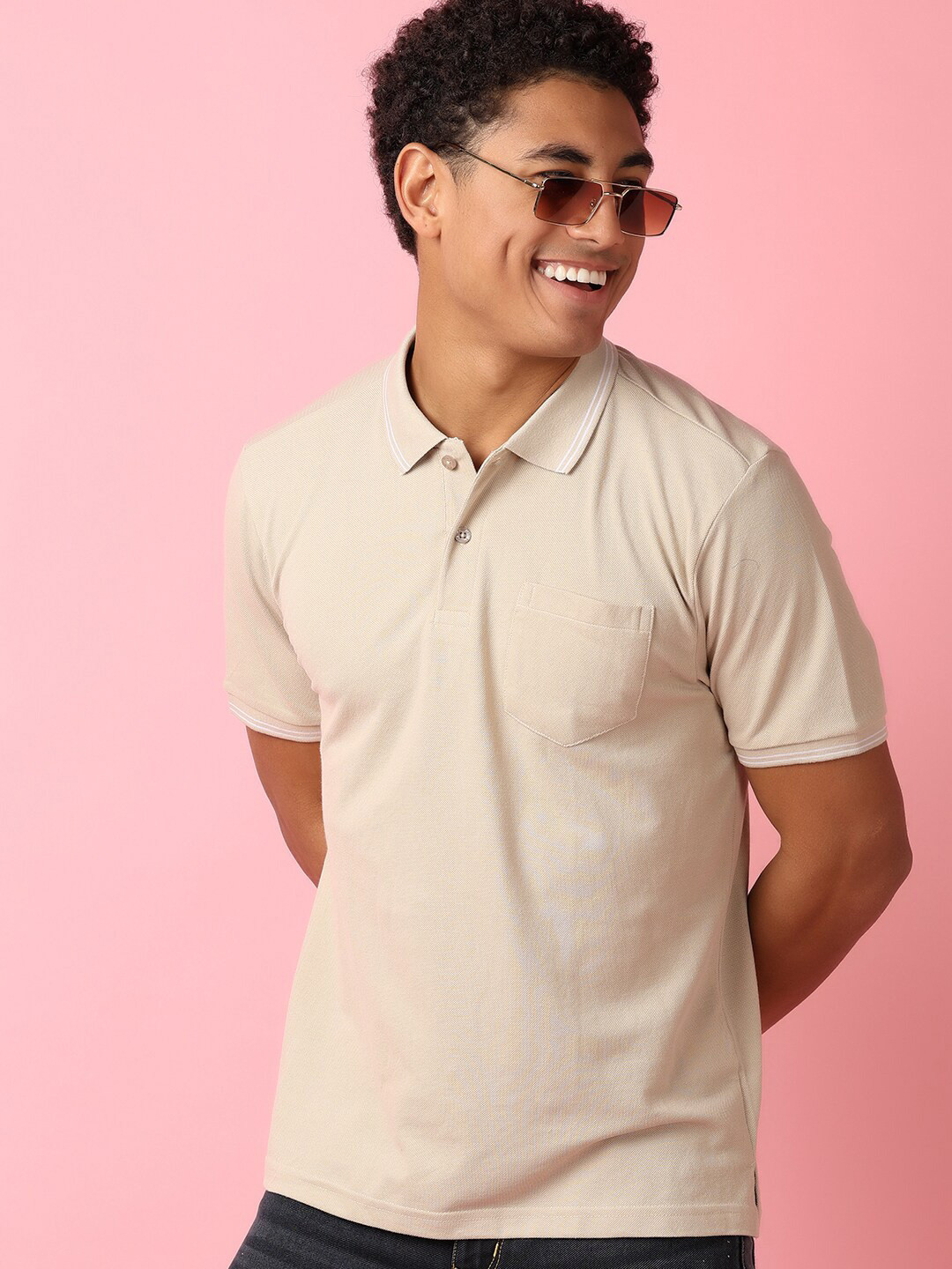Buy V Mart Men Solid Polo Collar Pocket T Shirt - Tshirts for Men ...