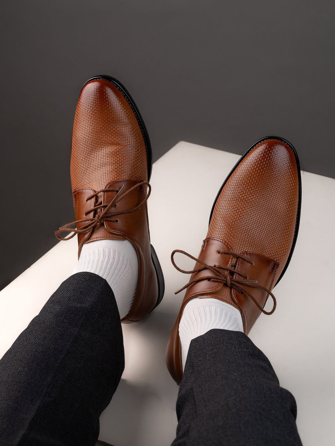 Buy INVICTUS Men Round Toe Formal Derbys Shoes - Formal Shoes for Men ...
