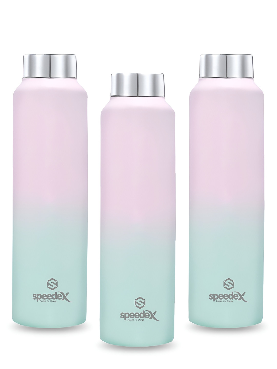 Buy Speedex Multicoloured Set Of 3 Stainless Steel Solid Water Bottle ...