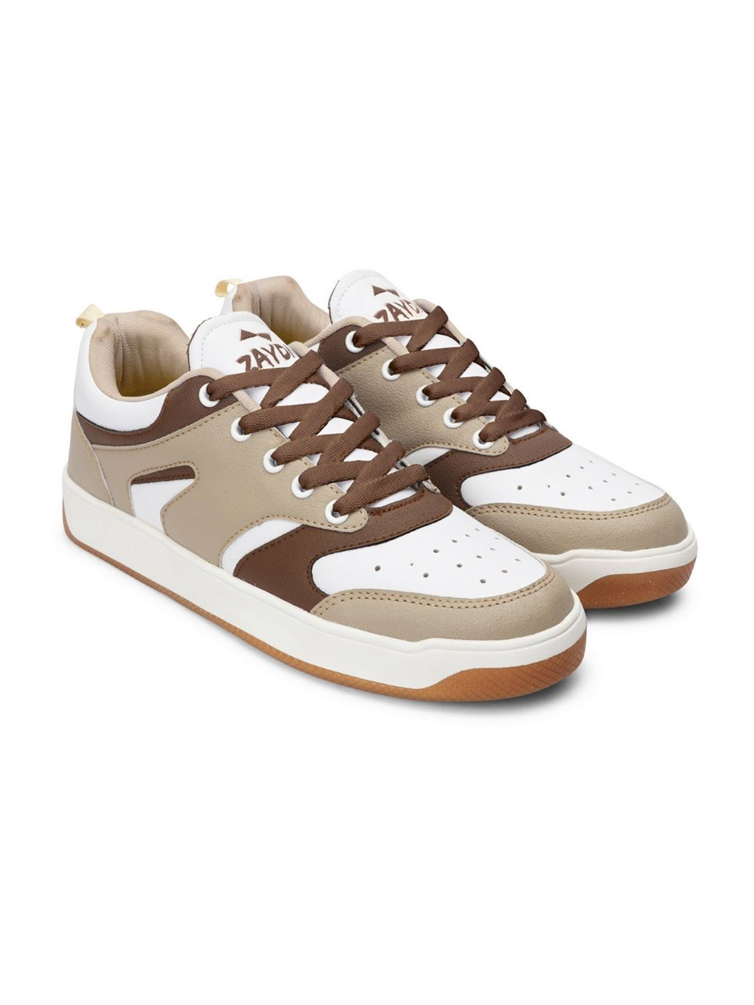 Buy ZAYDN Men Colourblocked Memory Foam Round Toe Sneakers - Casual ...