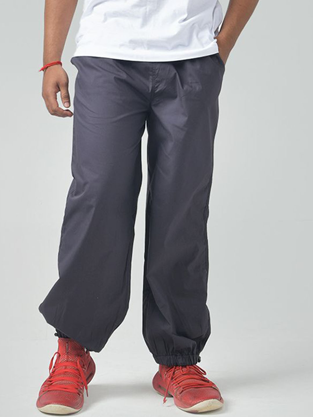 Buy IZF Men Loose Fit High Rise Joggers Trousers - Trousers for Men ...