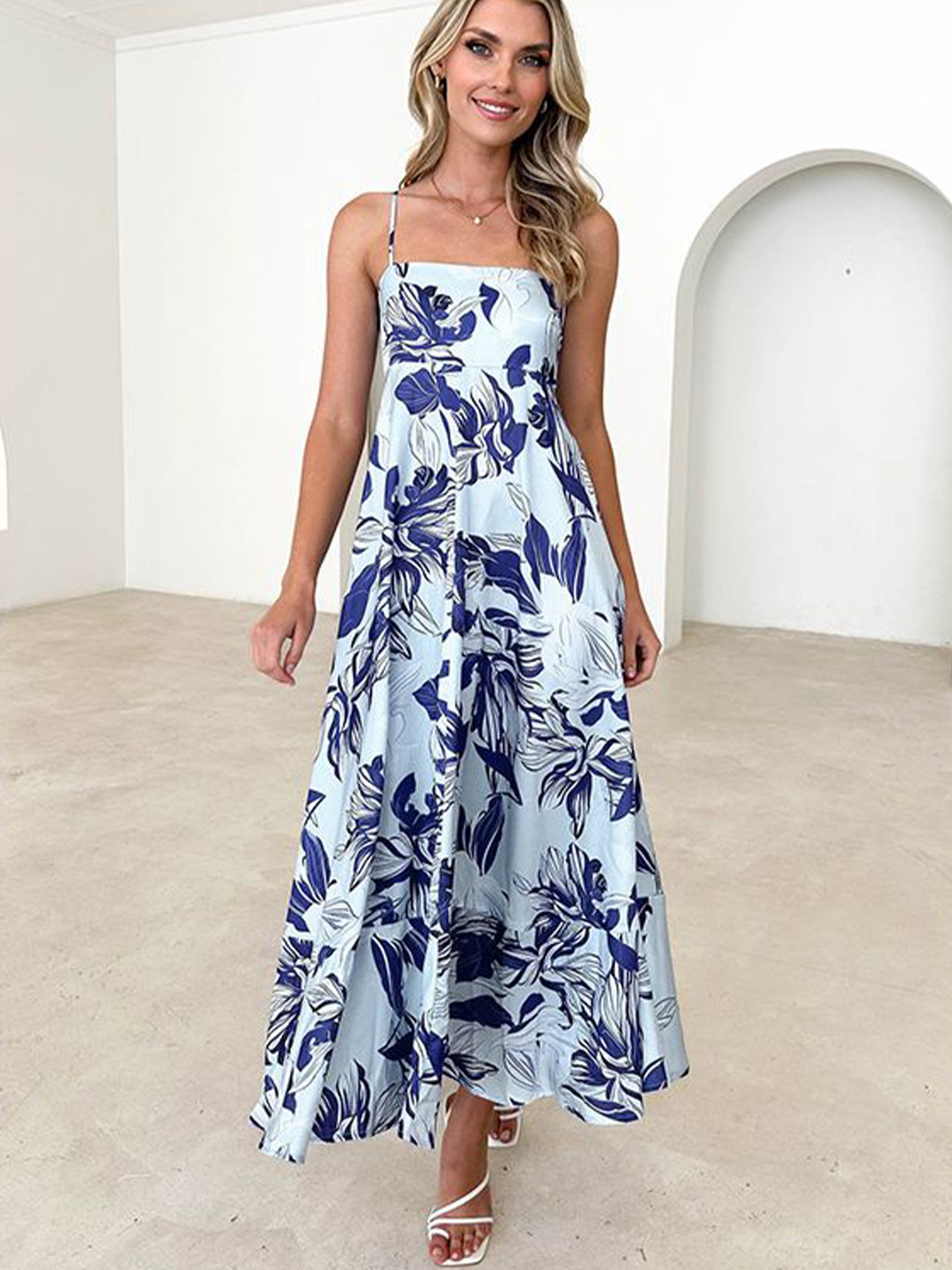 Buy StyleCast X Revolte Floral Print Sleeveless Maxi Dress - Dresses ...