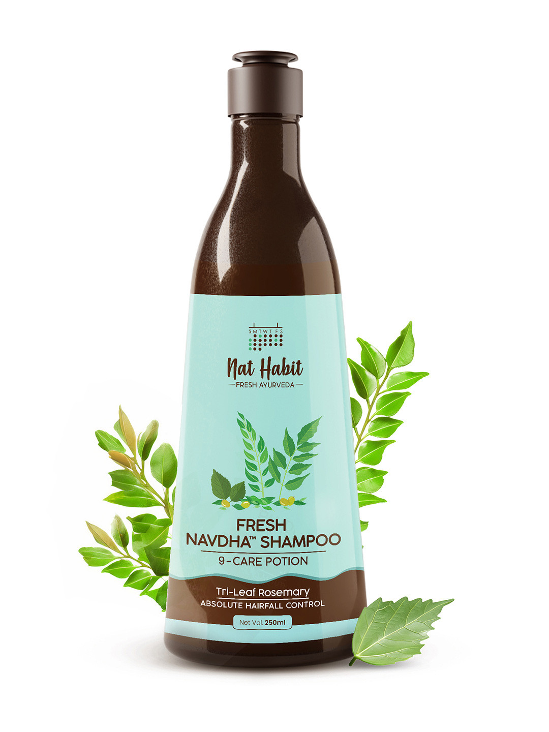 Buy Nat Habit Tri Leaf Rosemary Navadha Shampoo For Frizzy & Dry Hair ...
