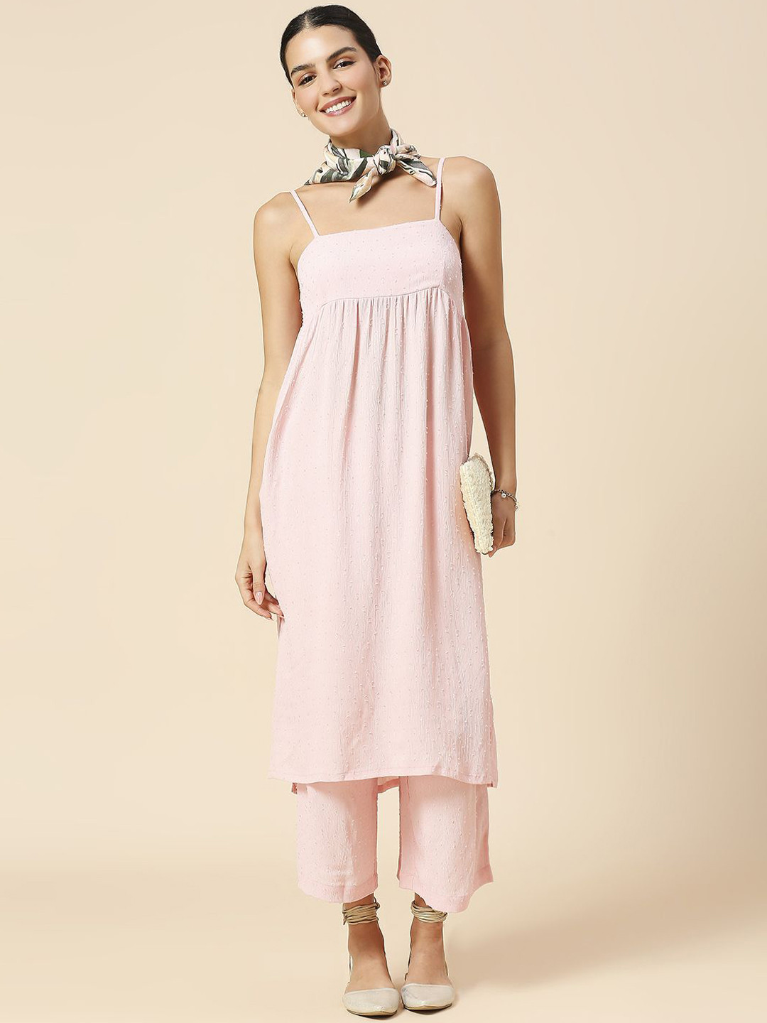 Buy Modern Indian By CHEMISTRY Self Design Shoulder Straps Straight ...