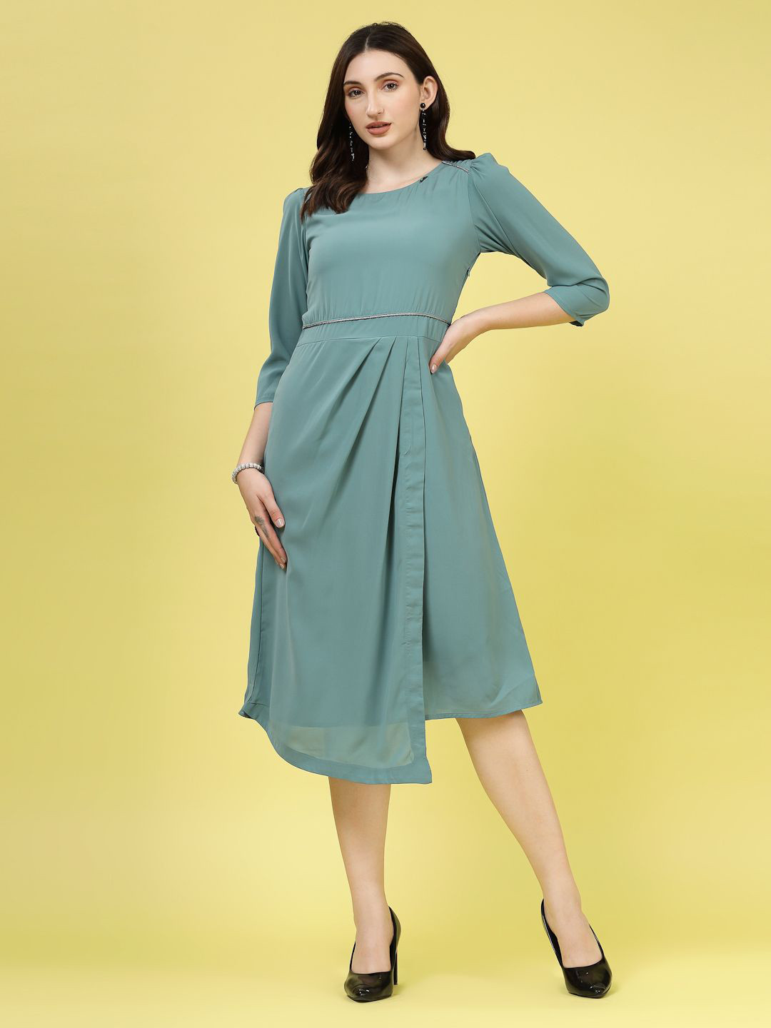 Buy Juelle A Line Midi Dress - Dresses for Women 29960076 | Myntra