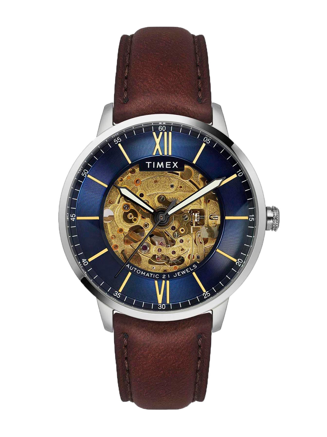 Buy Timex Men Skeleton Dial & Leather Straps Analogue Watch TWEG23501 ...