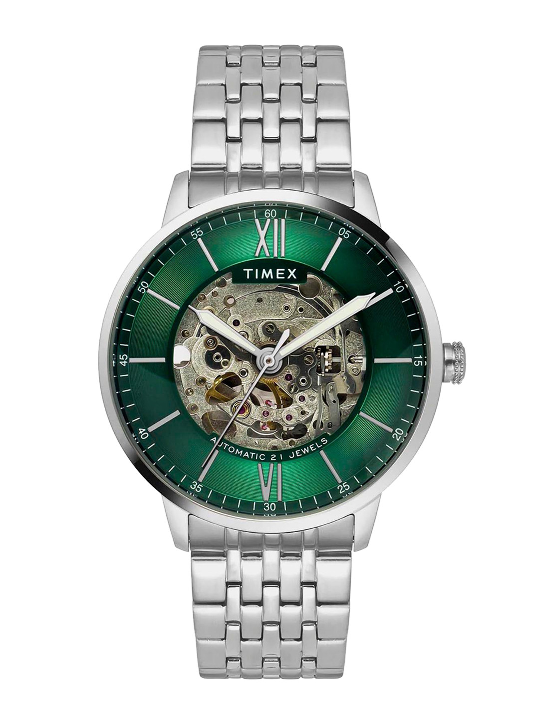 Buy Timex Men Skeleton Dial & Bracelet Style Straps Analogue Watch ...