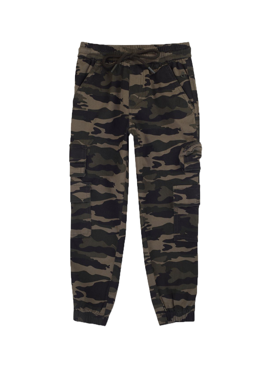 Buy Gini And Jony Boys Camouflage Printed Slim Fit Joggers Trousers ...