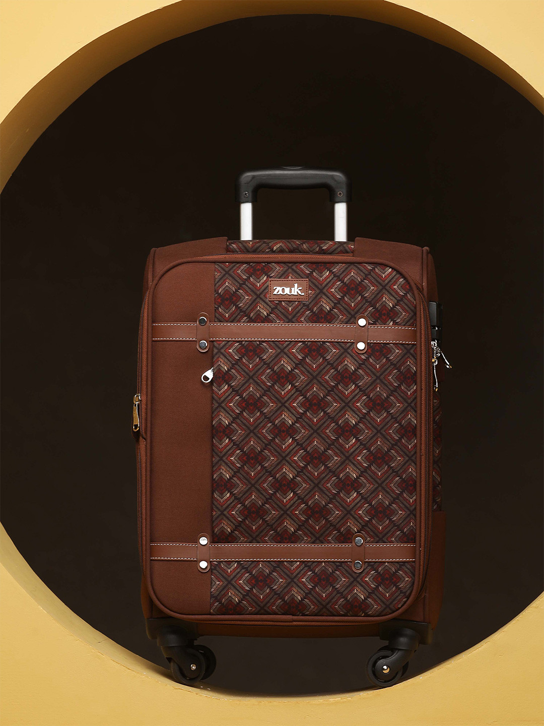 Buy ZOUK Amritsar Phulkari Cabin Saira Trolley Bag - Trolley Bag for Unisex 29970809 | Myntra
