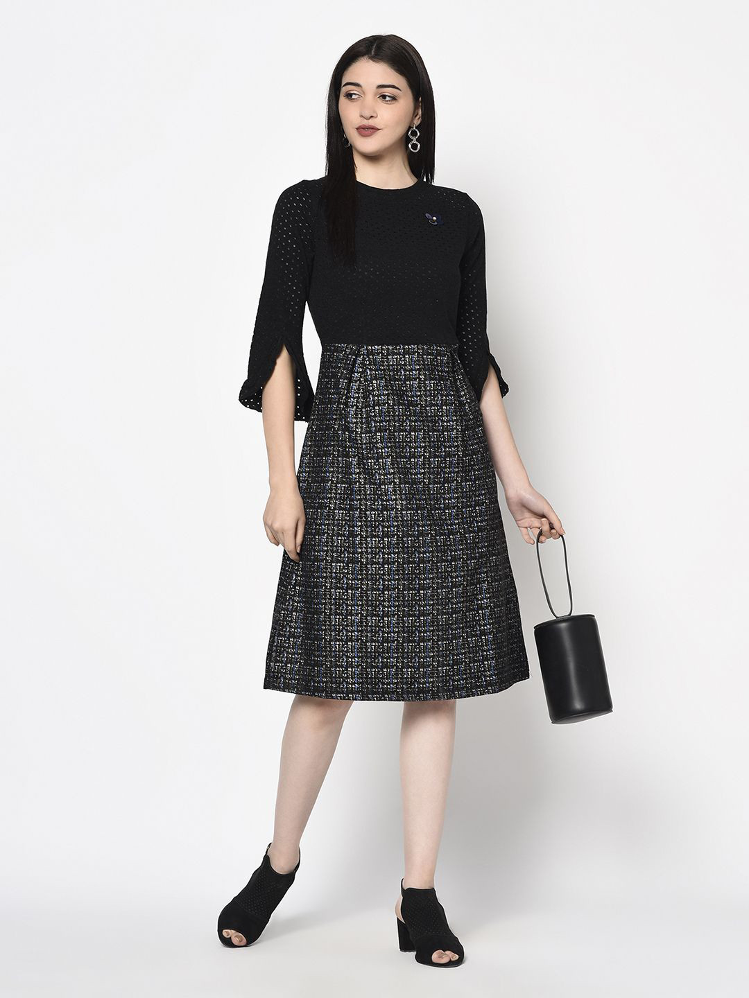 Buy Miss Grace Women Print Fit & Flare Dress - Dresses for Women ...