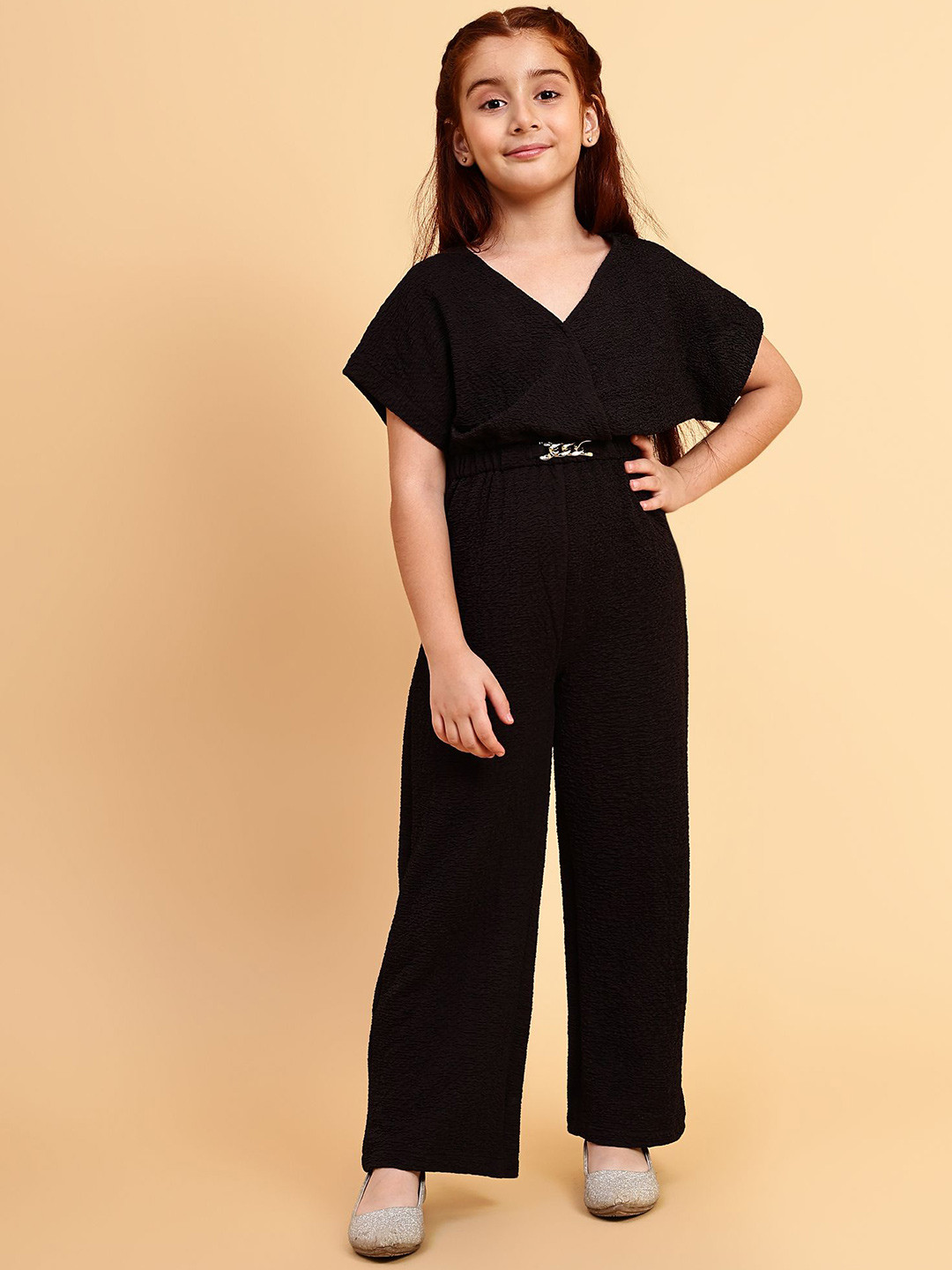 Buy YK Girls V Neck Basic Jumpsuit - Jumpsuit for Girls 29972561 | Myntra