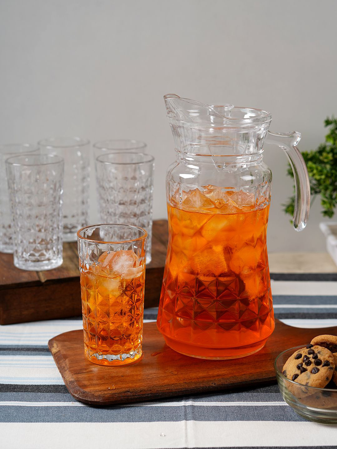 Buy Ceradeco Transparent 7 Pieces Water Jug Set 1700 Ml - Water Jugs ...