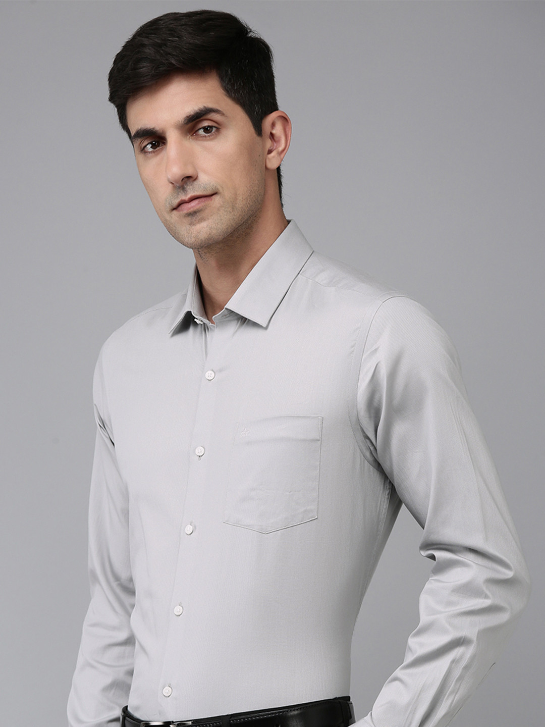 Buy Arrow Pure Cotton Manhattan Slim Fit Self Design Textured Formal ...