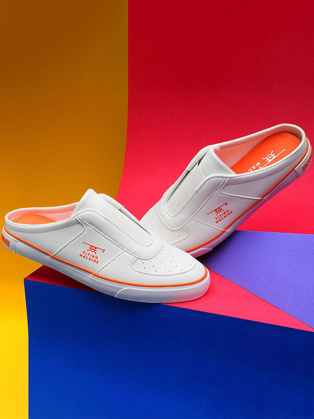 Buy Flying Machine Men Round Toe Comfort Insole Mule Sneakers - Casual ...