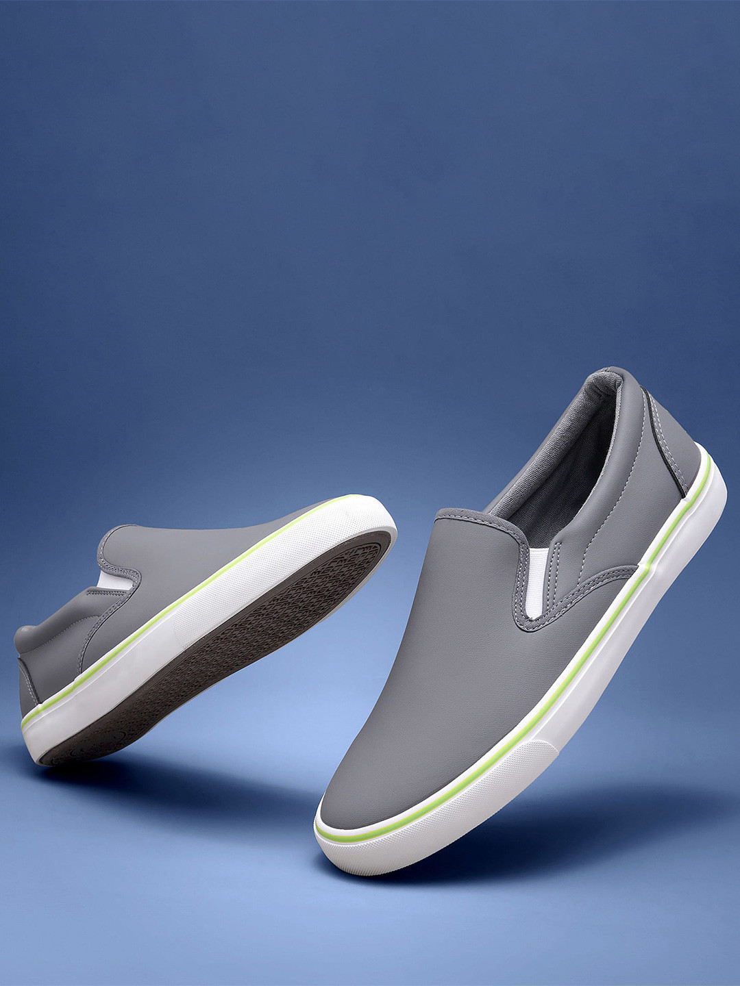 Buy Flying Machine Men Round Toe Comfort Insole Textile Slip On ...