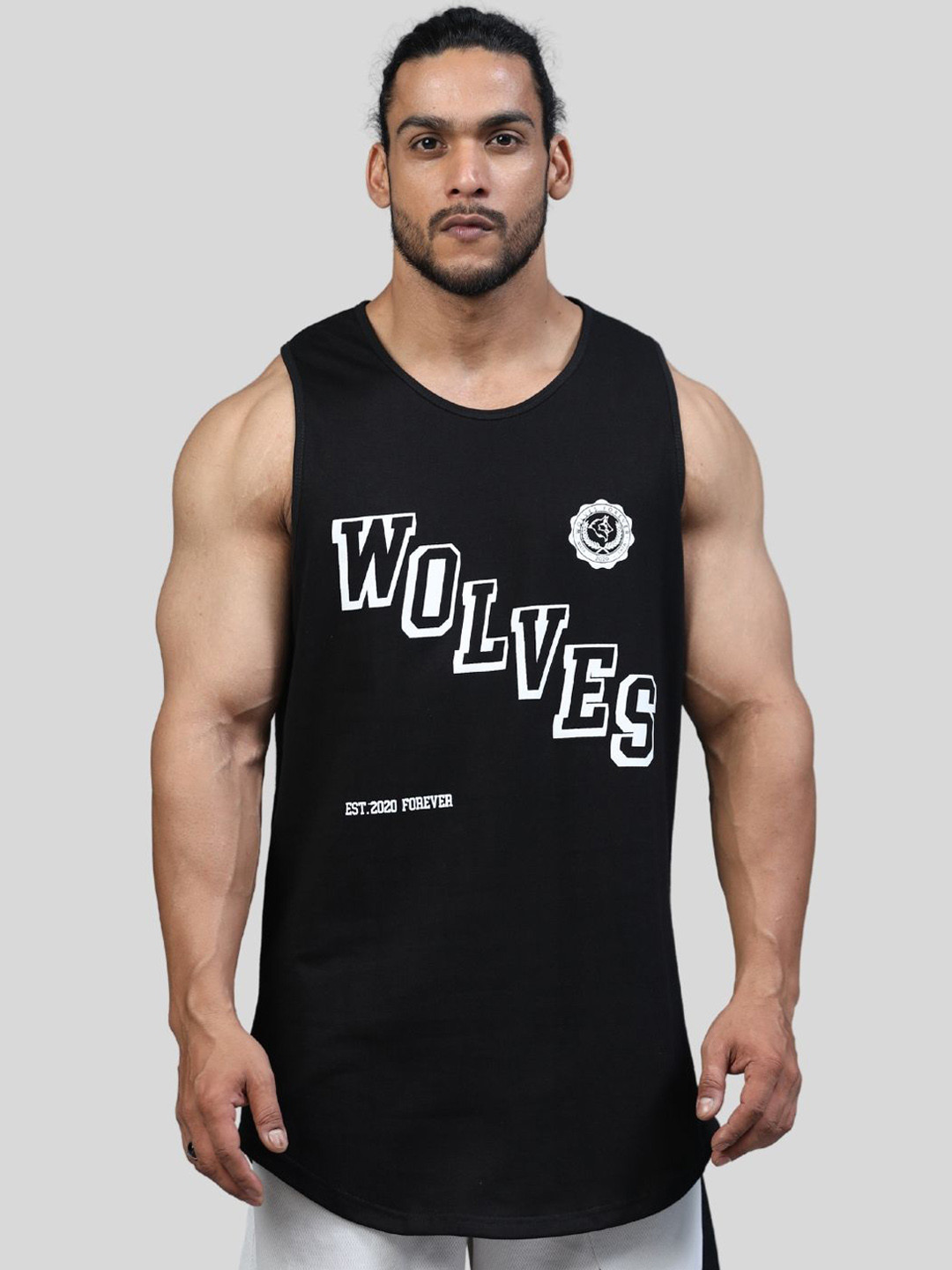 Buy Muscle Wolves Cotton Printed Tank Innwear Vests - Innerwear Vests ...