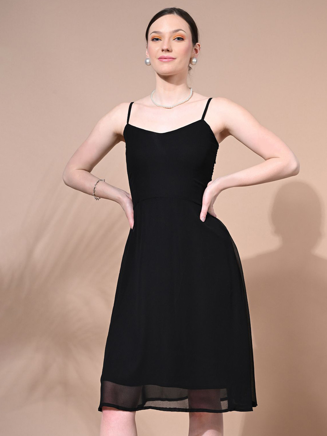 Buy IUGA Shoulder Straps Fit & Flare Dress - Dresses for Women 29989404 ...