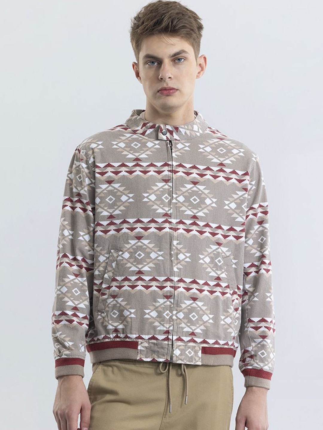 Buy Snitch Men Striped Crop Puffer Jacket - Jackets for Men 29990551 ...