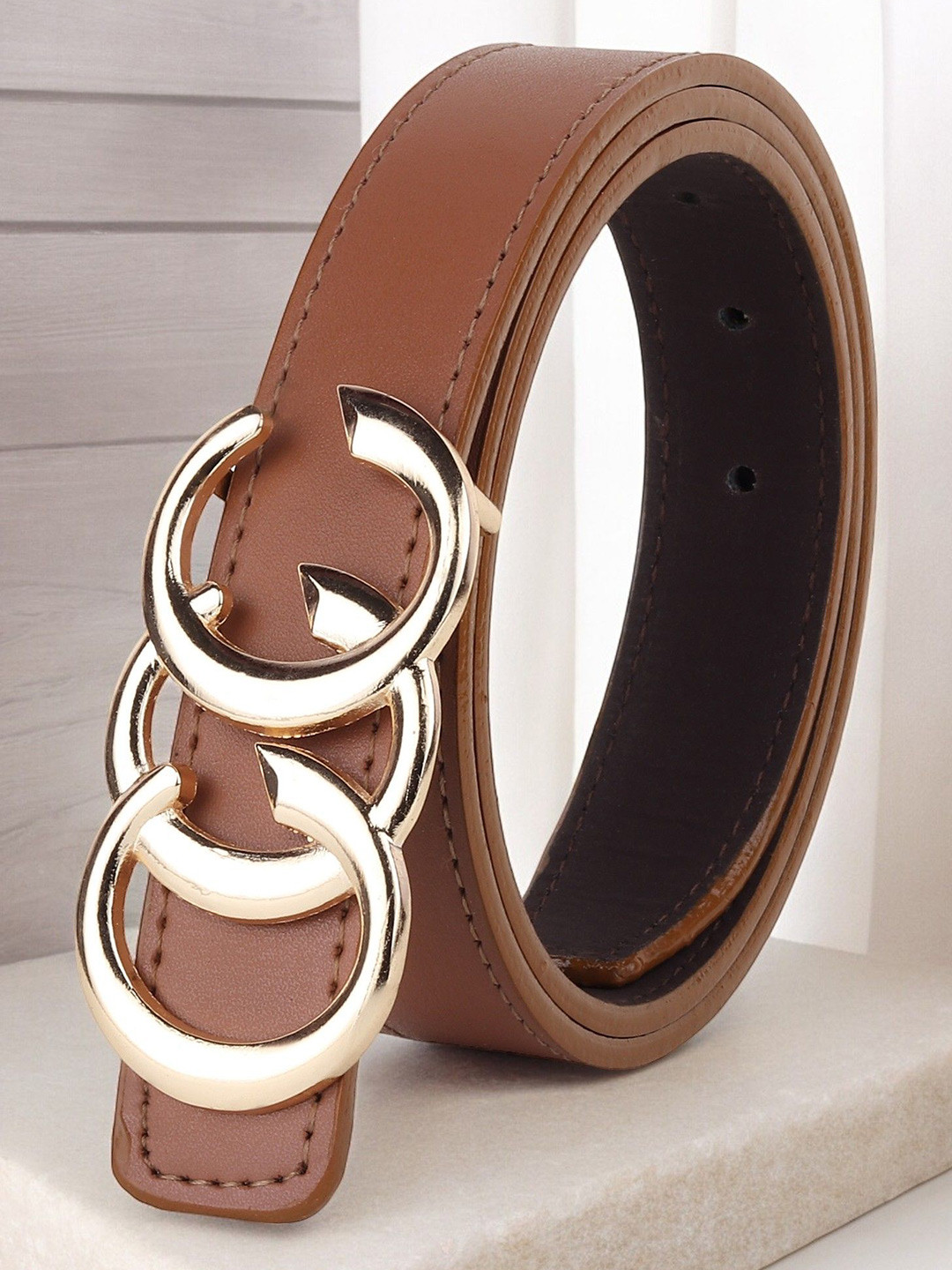 Buy DressBerry Women Solid Push Pin Closure Belt - Belts for Women ...
