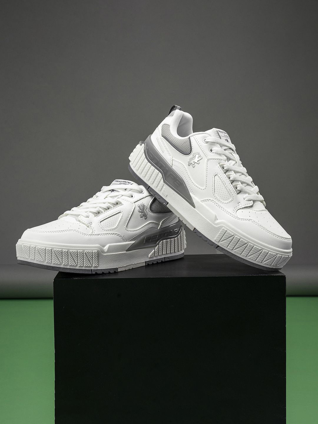 Buy Red Tape Men Solid Round Toe Memory Foam Sneakers - Casual Shoes ...