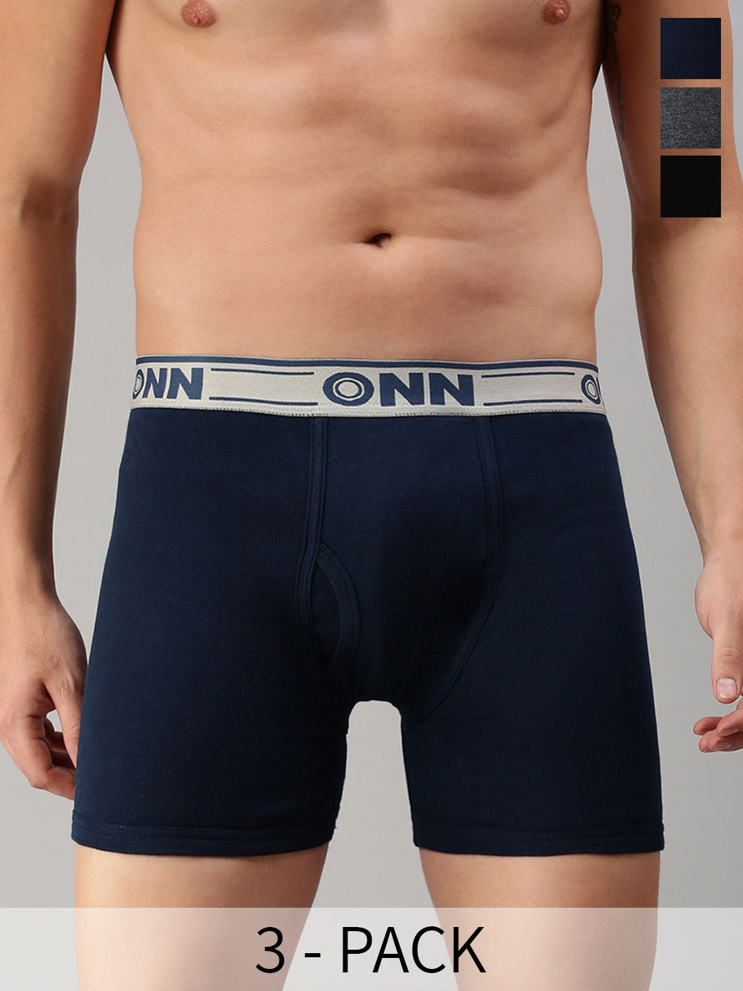 Buy ONN Pack Of 3 Assorted Trunks ONN_357_AST1_3PC - Trunk for Men ...