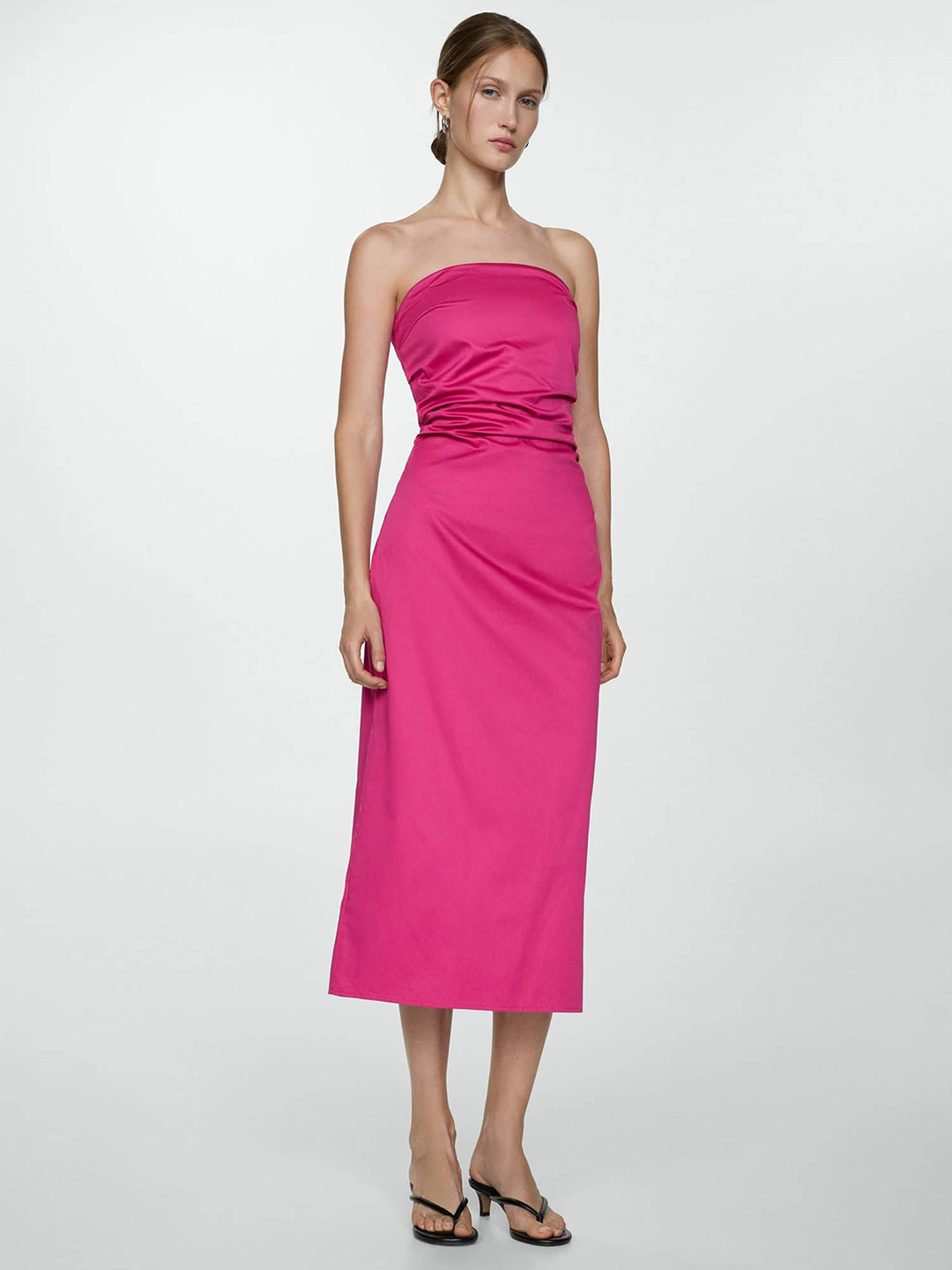 Buy MANGO Strapless Bodycon Dress - Dresses for Women 30001001 | Myntra